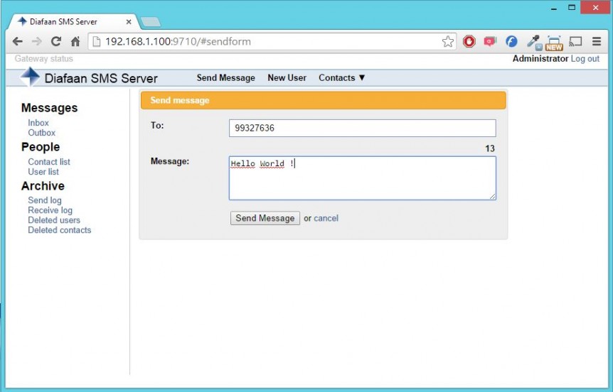 Create your own SMS Server/Gateway - Robert Andresen