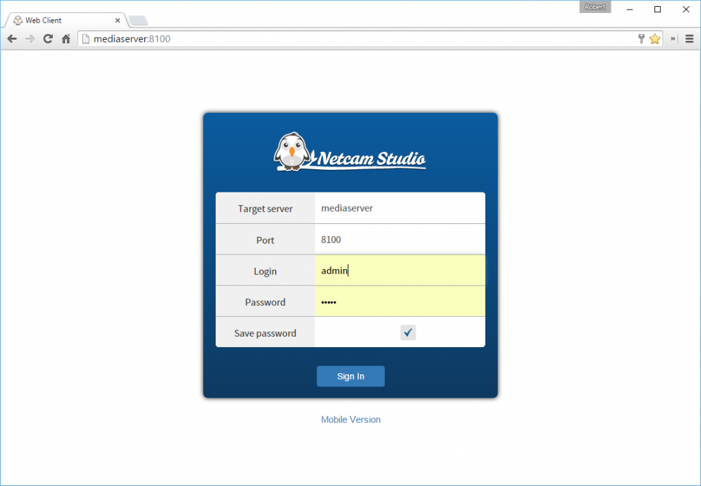 Video surveillance: Netcam Studio - Robert Andresen