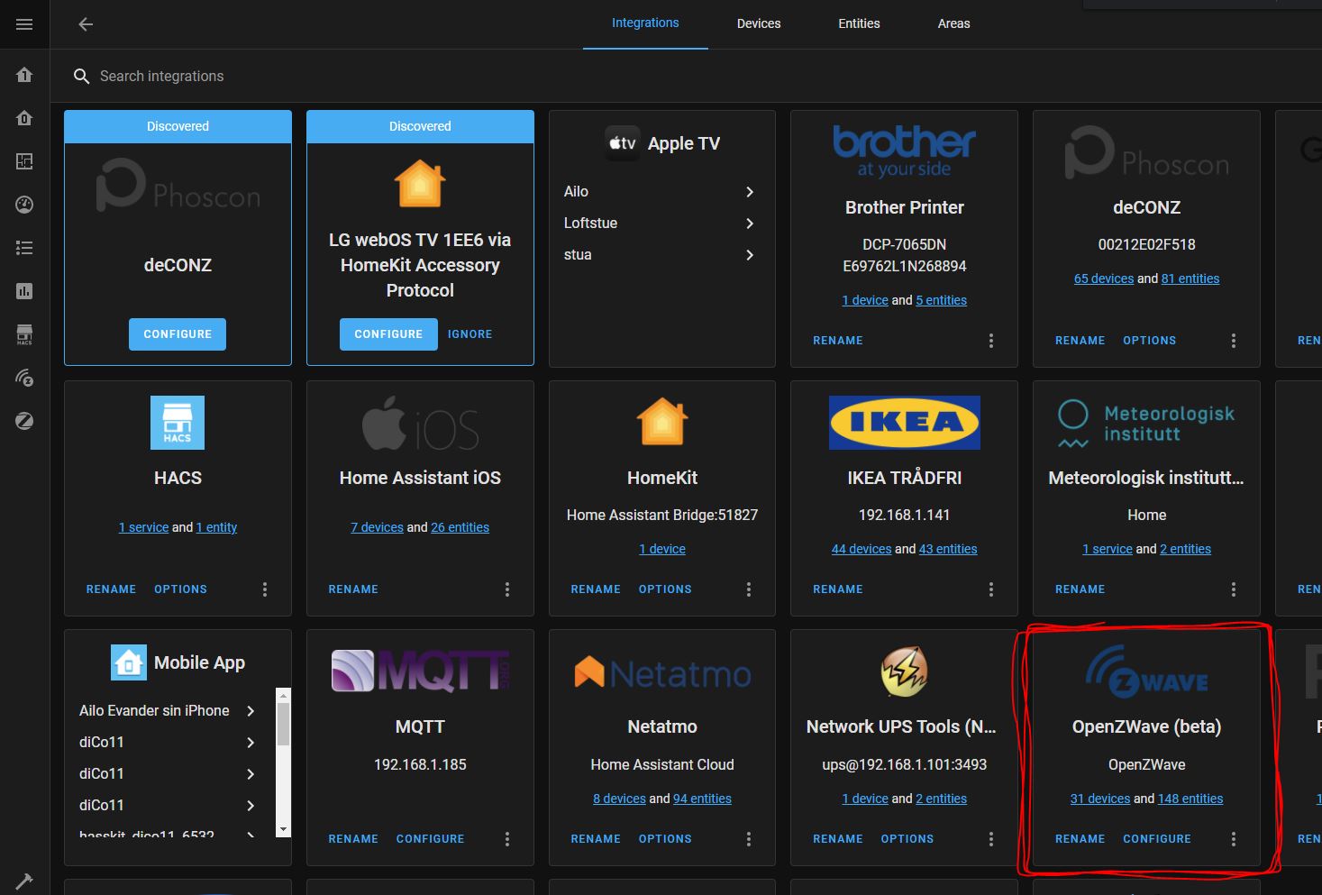 Home Assistant Migrate From Zwave integration To OpenZwave beta 